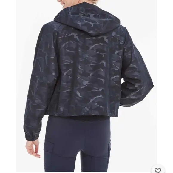 Anatomie | Jackets & Coats | Anatomie Enya Crop Hooded Rain Jacket Navy ...